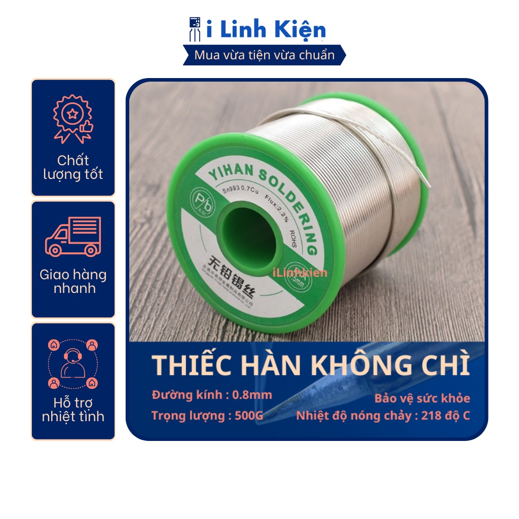 Thiếc hàn không chì cao cấp nhẹ lửa dễ hàn bảo vệ sức khỏe đạt tiêu ...