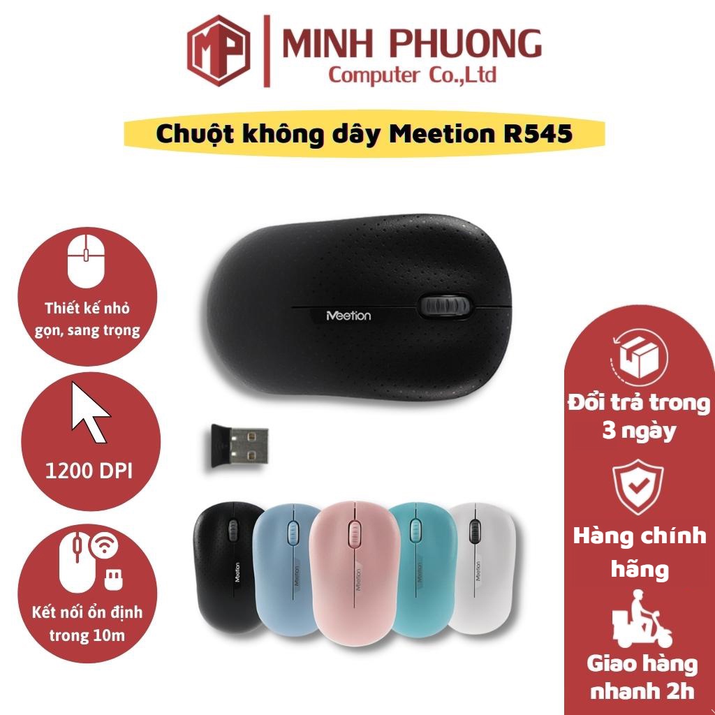 Chuột không dây Meetion R545 - Hàng Chính Hãng | Shopee Việt Nam