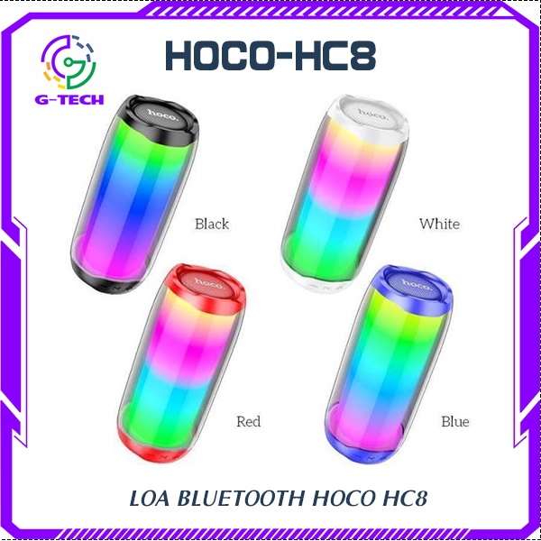 Loa bluetooth hoco HC8 loa di động không dây có đèn led theo nhạc 360 ...