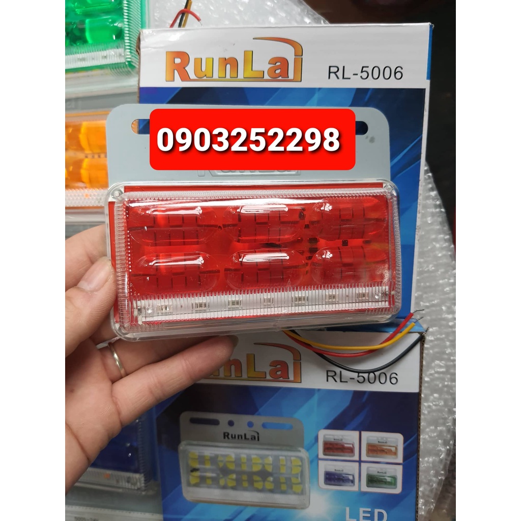 đèn sườn xe tải, đèn led sườn 12v 24v các màu siêu sáng ,siêu bền hãng ...