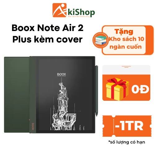 Máy đọc sách Boox Note Air 2 Plus kèm Cover chính hãng | Shopee Việt Nam