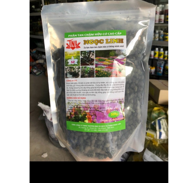 Phân bón tan chậm hữu cơ cao cấp Ngọc Linh- gói 500 gam | Shopee Việt Nam