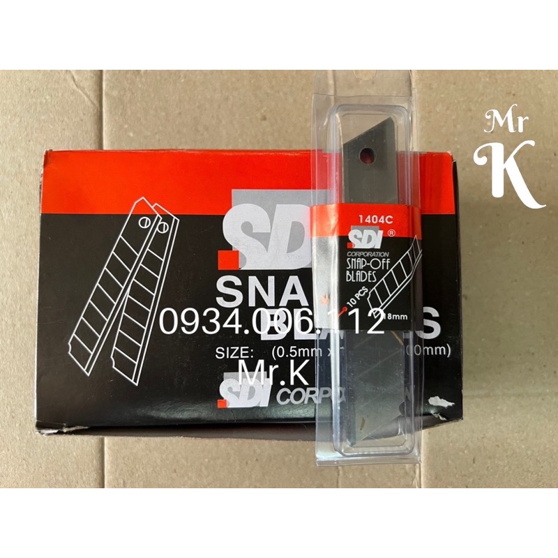 HỘP 200 LƯỠI DAO RỌC GIẤY SDI LỚN/NHỎ THƯỜNG | Shopee Việt Nam