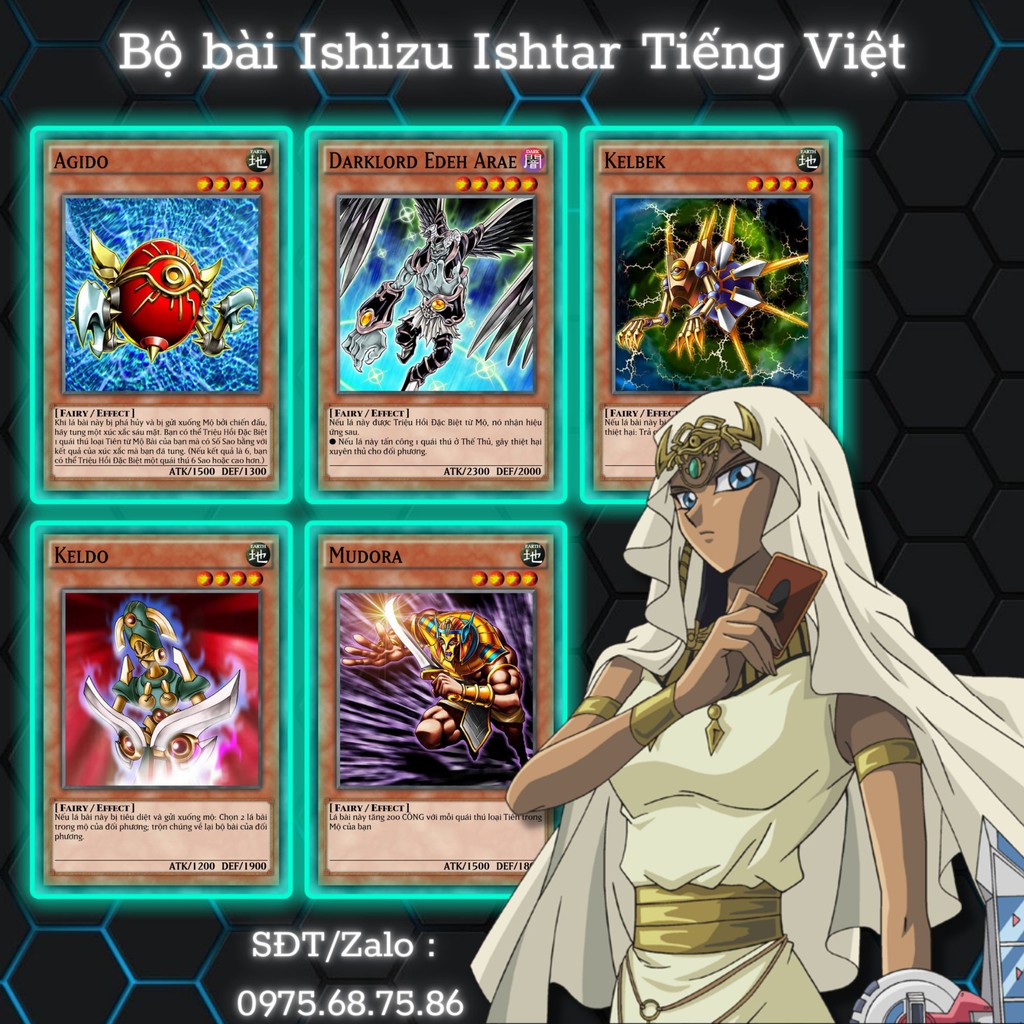 Bài Yugioh Tiếng Việt - Bộ bài Ishizu Ishtar | Shopee Việt Nam