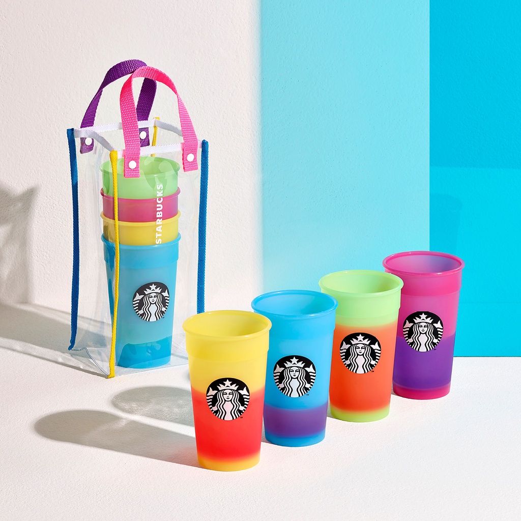 [SẴN] Set cốc Starbucks reusable cup 4 chiếc kèm túi mùa hè 2022 ...
