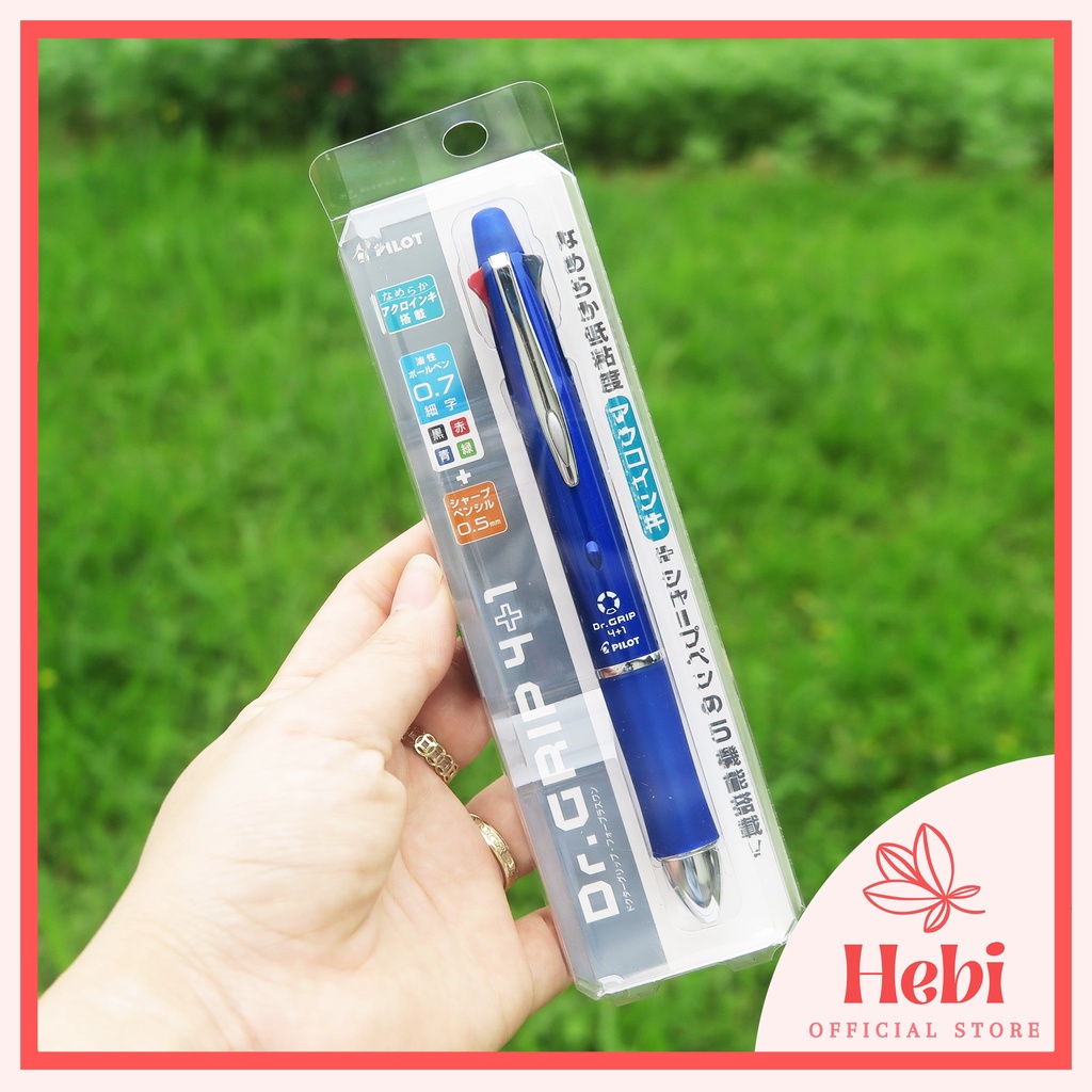 Bút quà tặng 20/11 - Bút Nhật bút Pilot Dr.Grip 4+1 (4 màu bút bi & 1 ...