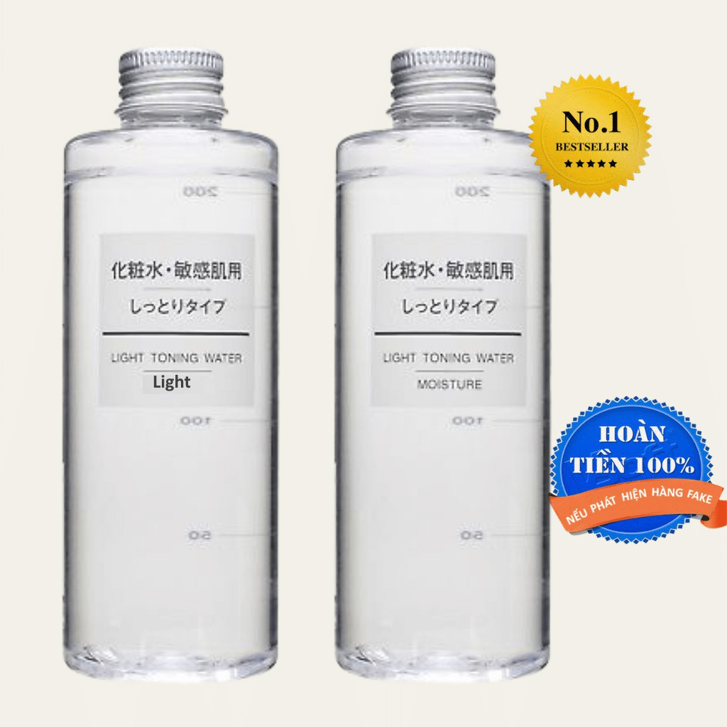 Nước hoa hồng [Dùng Là Mê-Hàng Auth] Nước hoa hồng Toner Lotion Muji Light Toning Water - Nhật ...
