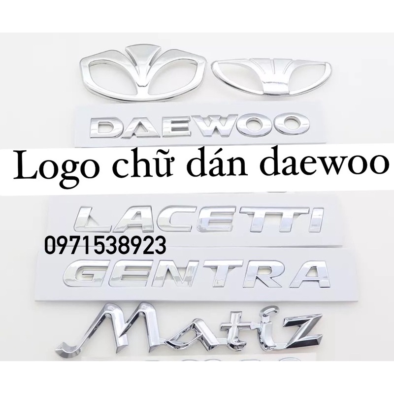 Logo Daewoo matiz lacetti gentra dán xe cao cấp trước hoặc sau | Shopee ...