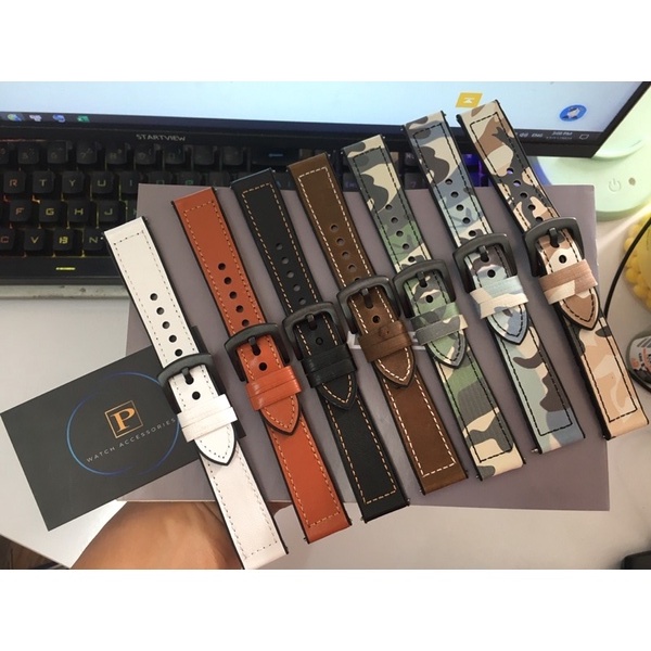 [ ẢNH THẬT 100% ] Dây Da Hybrid 20MM-22MM Cho Smartwatch Kèm Chốt Thông Minh - DHB02 | Shopee ...