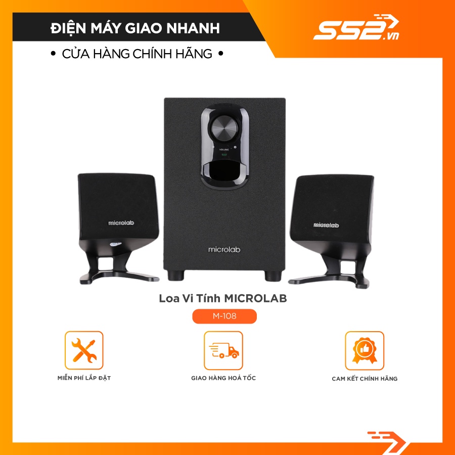 Loa Vi Tính Microlab M-108/2.1 - Hàng Chính Hãng | Shopee Việt Nam