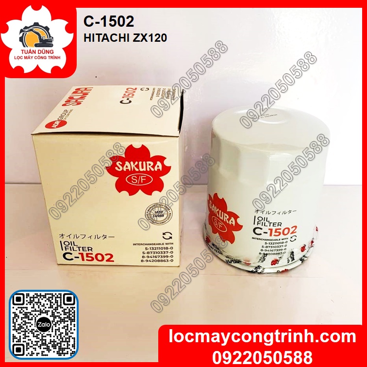 LỌC DẦU C-1502, C1502, 8940288630, P550067 SAKURA | Shopee Việt Nam