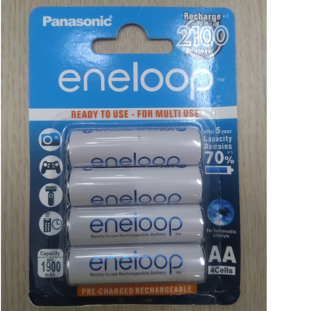Pin Sạc Eneloop AA (vỉ 4 pin) | Shopee Việt Nam