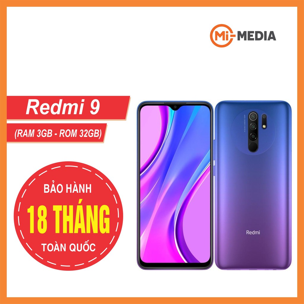 Điện thoại Redmi 9 Ram 3GB / 32 GB chính hãng bảo hành toàn quốc ...