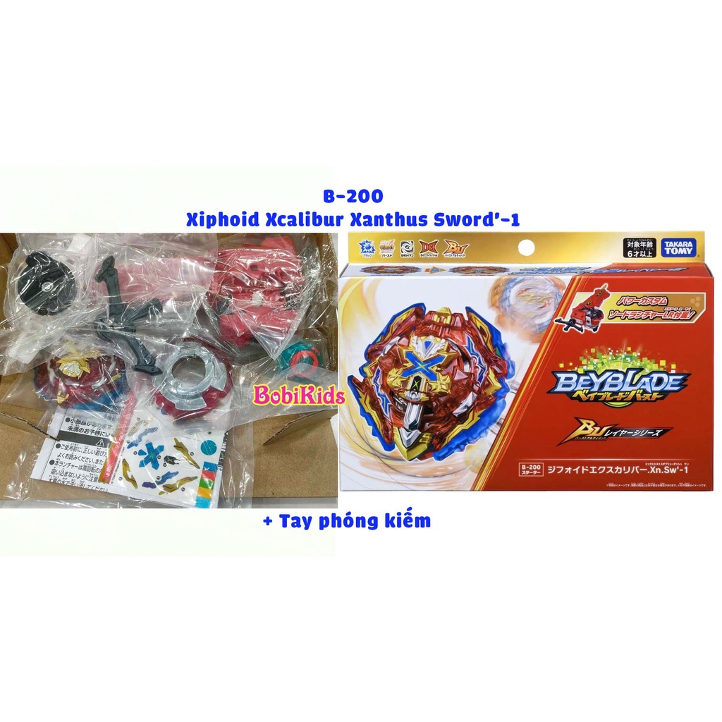 BEYBLADE - Con quay: Xiphoid Xcalibur Xanthus Sword'-1 (B-200) Beyblade ...