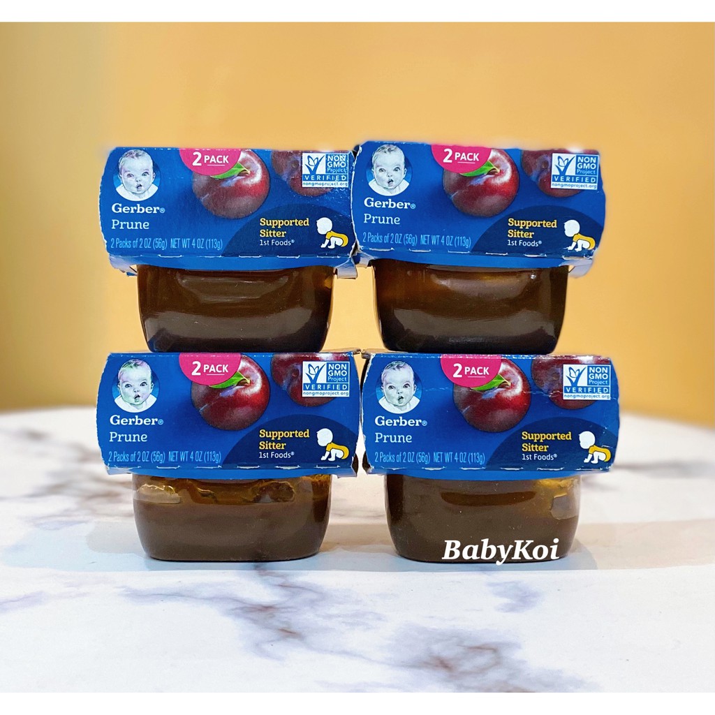 Mận đen nghiền Gerber cho bé 56g (date T7/2024) | Shopee Việt Nam