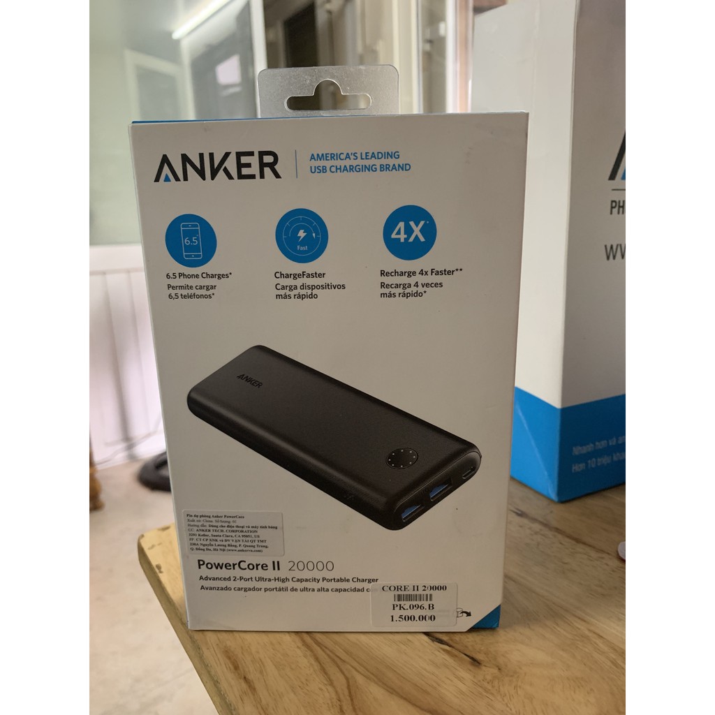 [Chính Hãng] Pin dự phòng 20.000mAh Anker Power Core 2 A1260 | Shopee ...