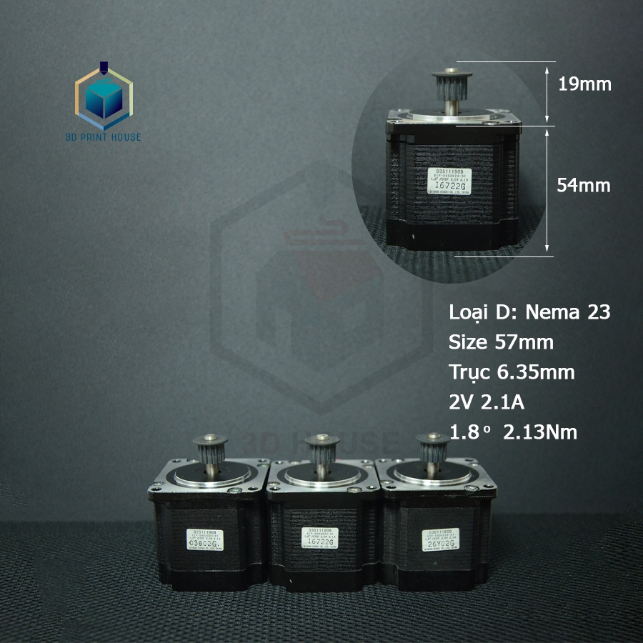Động Cơ Bước - Step Nema 23 (Size 57) Cốt 8mm | Shopee Việt Nam