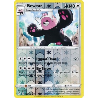 Thẻ bài Pokemon Bewear - 150/192 - Uncommon Reverse Holo | Shopee Việt Nam