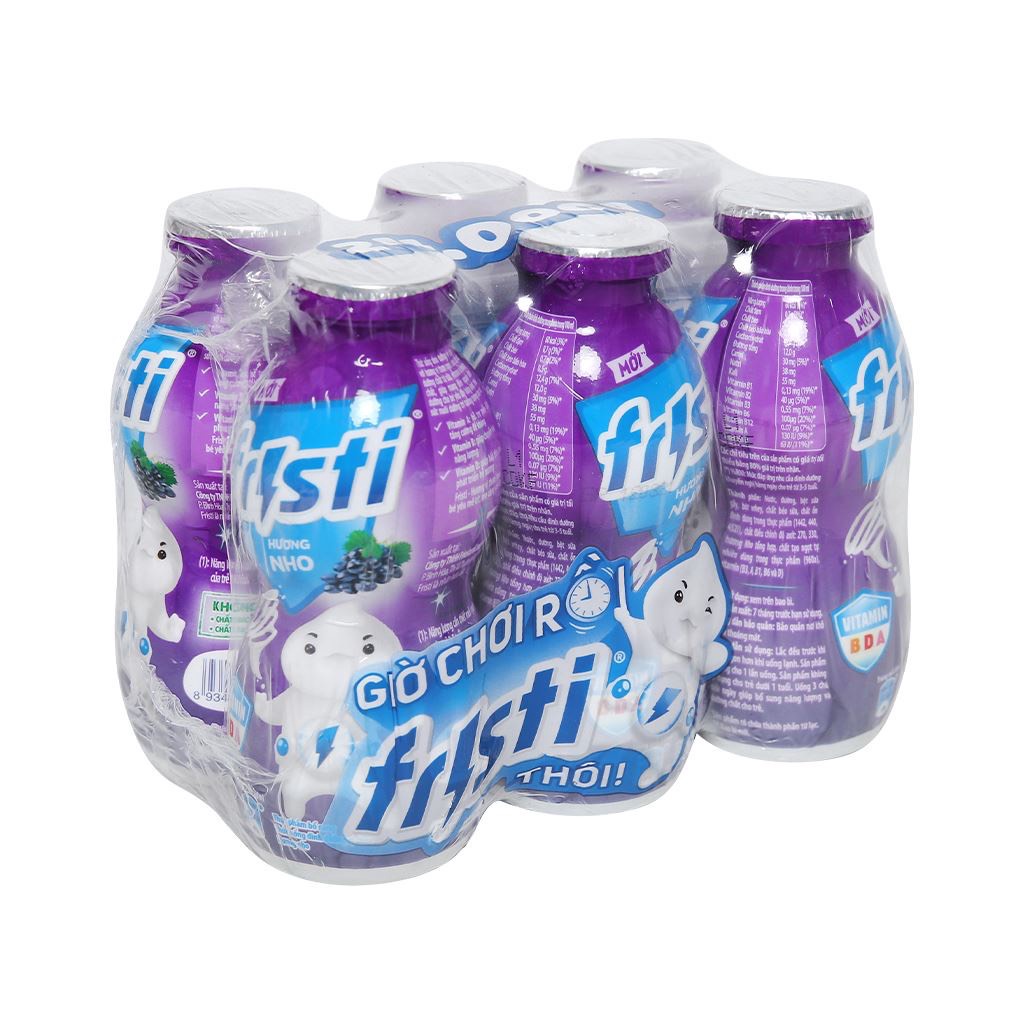 Sữa chua uống Fristy (lốc 6chai x80ml/hộp) | Shopee Việt Nam