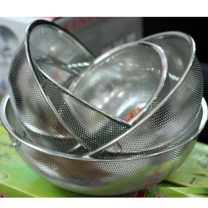 Bộ 4 rổ inox cao cấp, rổ inox cực kỳ chắc chắn, hàng xuất khẩu - Không ...