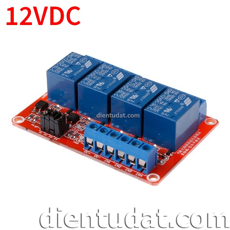 Module 4 relay 12V kích High/Low | Shopee Việt Nam