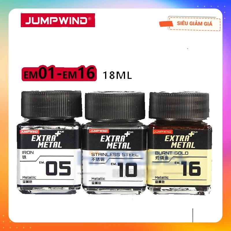 Sơn màu kim loại EM01-EM16 Extra Metal Jumpwind - Tamiya 18ml - Sơn Mô ...