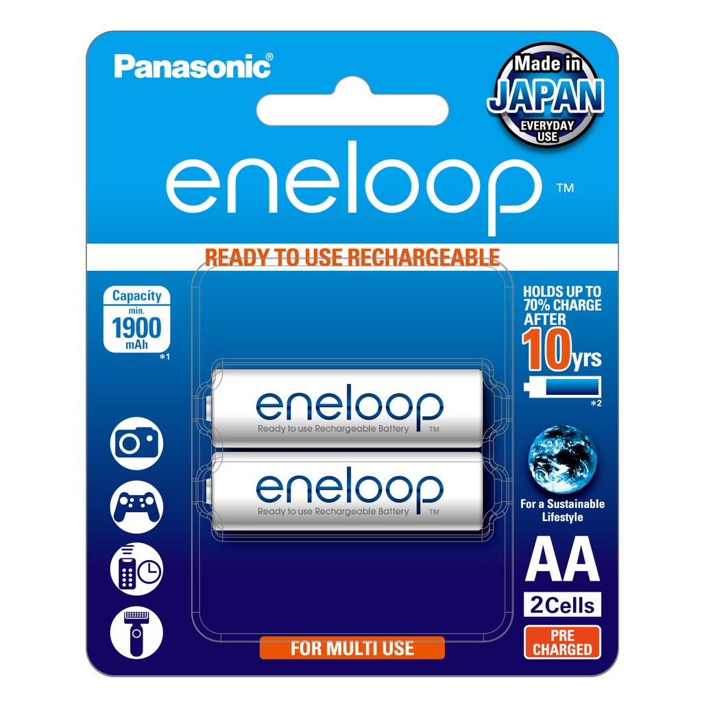 Pin sạc AA Panasonic Eneloop 2000 mAh | Shopee Việt Nam