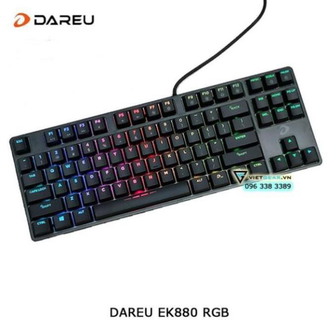Bàn phím cơ Dareu EK880 led RGB, BH chính hãng 24 tháng | Shopee Việt Nam