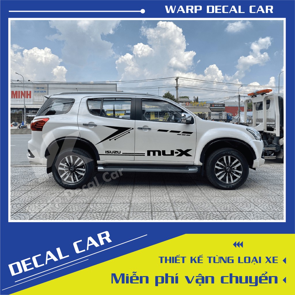 Tem xe M-MUX B7 phong cách thể thao - Decal Isuzu M-MUX B7 | Shopee ...