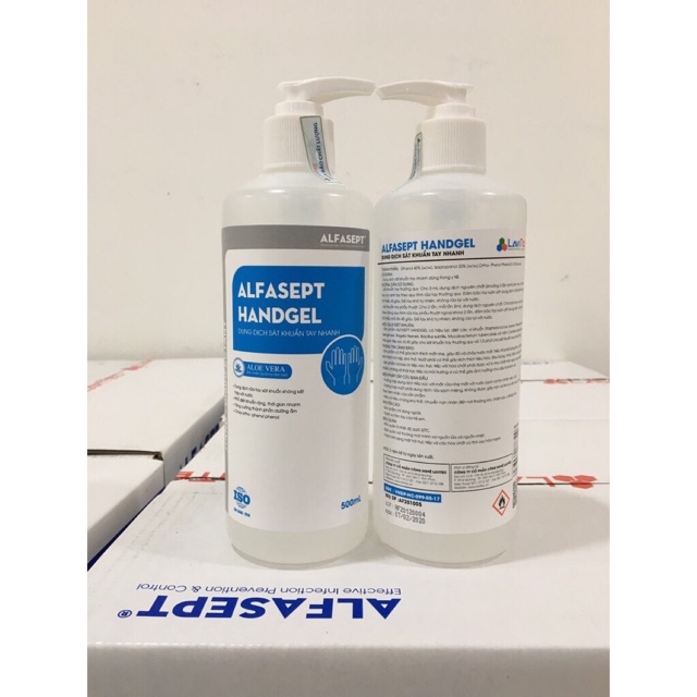 Gel alfasept 500ml sát khuẩn tay nhanh ( hàng chính hãng công ty ...