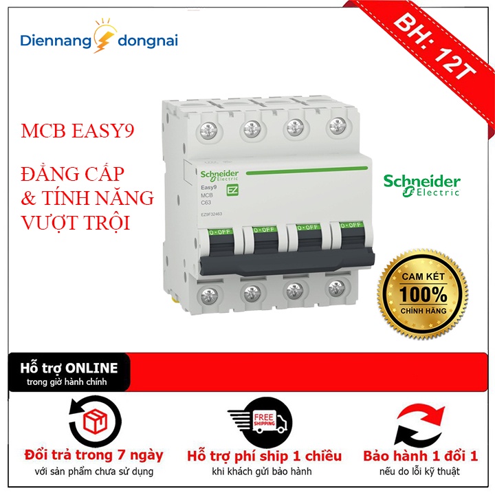 APTOMAT, CB TÉP SCHNEIDER 4 PHA 6A, 10A, 16A, 20A, 25A, 32A, 40A, 50A ...