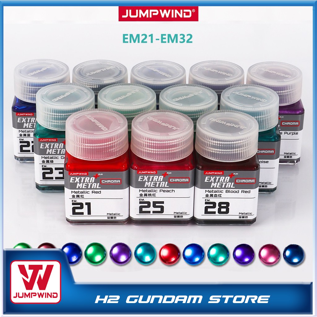 [Jumpwind] Sơn mô hình Extra Metal Chroma EM21-EM32 (Màu Kim loại ...