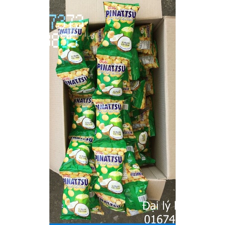Đậu phộng snack Pinatsu Oishi nhiều vị túi zip gói 95g, (sữa dừa, hải ...