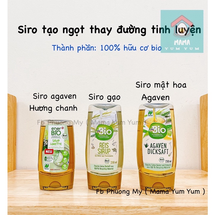 Date 5/25- 6/26 Siro gạo hữu cơ, siro mật hoa, mật ong hữu cơ Bio Đức - 250ml Hàng tiếp viên đi ...