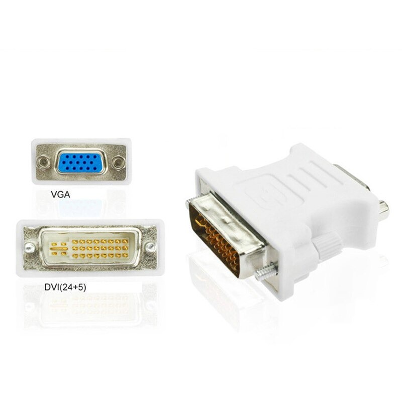 Đầu chuyển DVI-I Male 24 + 5 Pin sang VGA Female, DVI to VGA Video ...