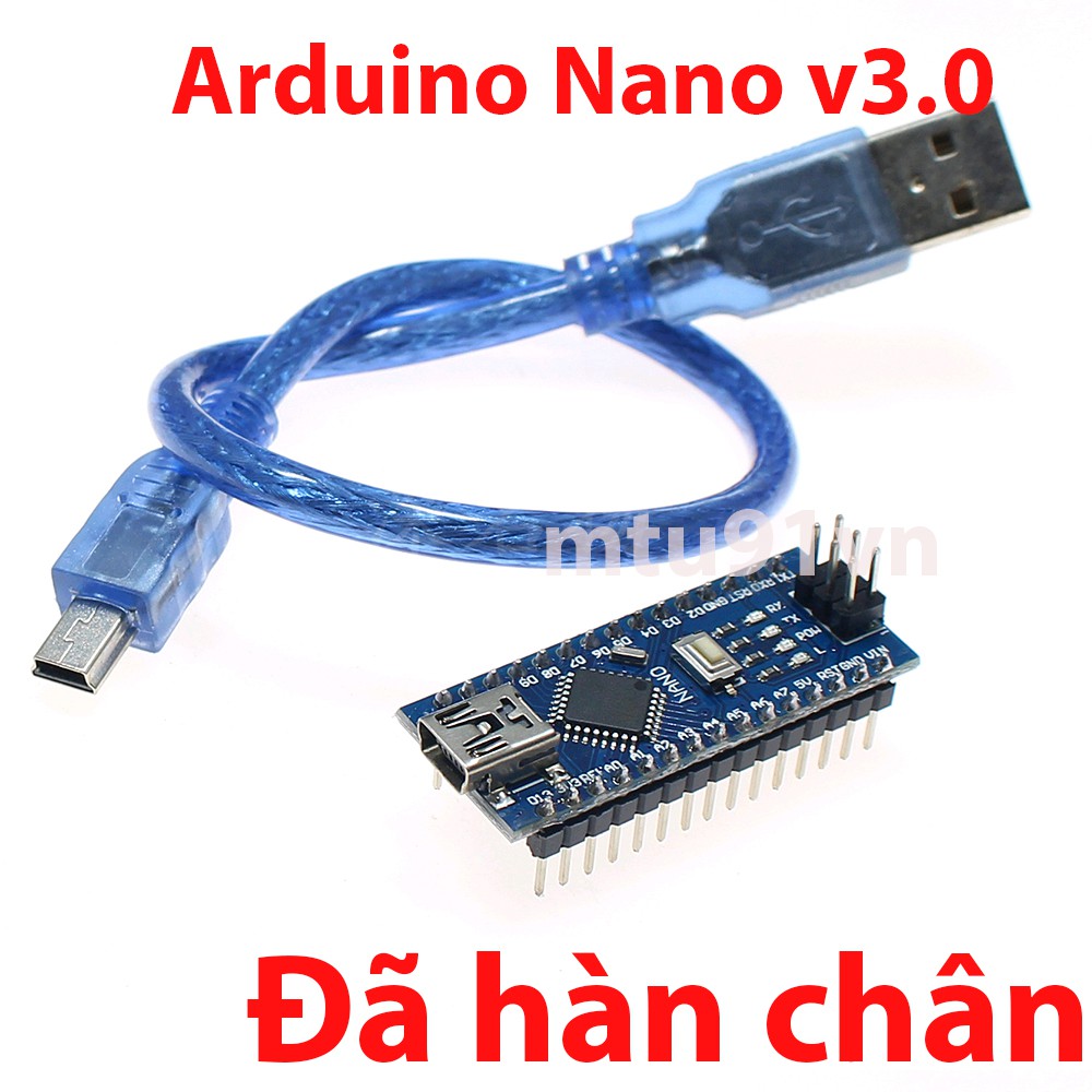 Bo Mạch Arduino Nano v3.0 CH340 Atmega328P - Đã hàn chân | Shopee Việt Nam