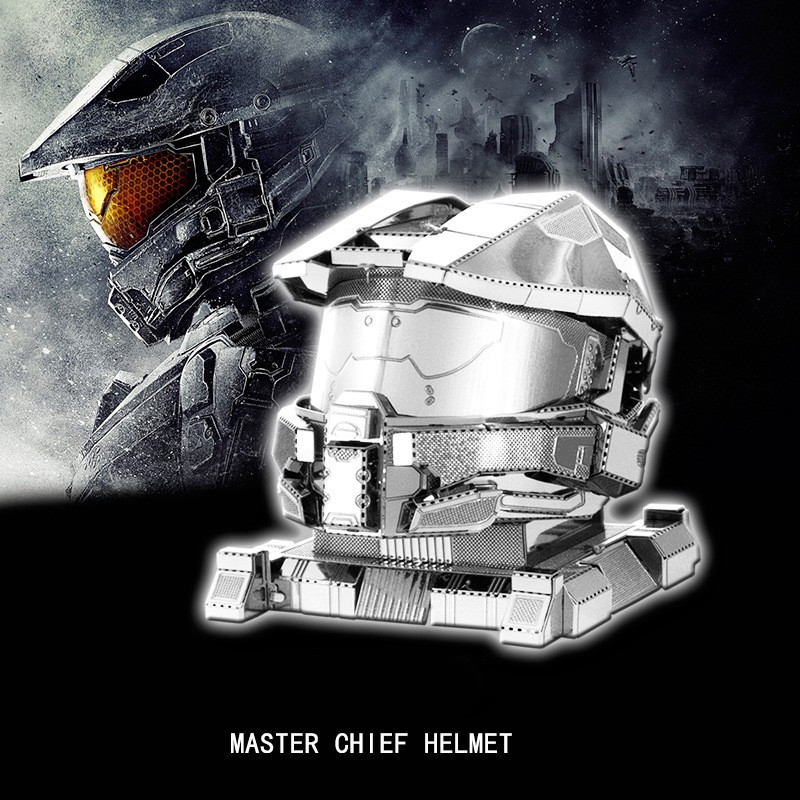 Mô hình Lắp Ráp Kim Loại 3D - Master Chief Helmet | Shopee Việt Nam