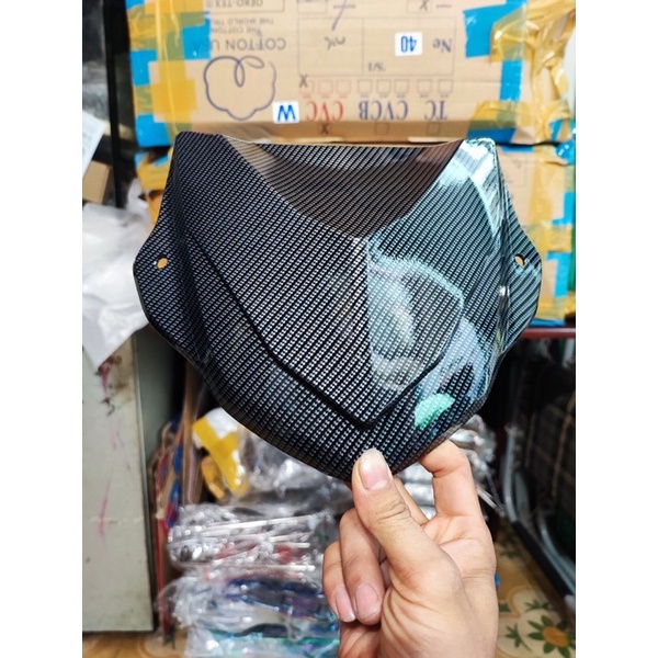 [Hình thật] Mão chắn gió, Mão carbon cho xe Ex155 Exciter 155 | Shopee ...