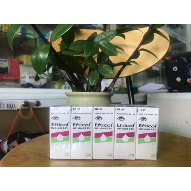 Nước muối sinh lý 0,9% EFTICOL 10ml- lốc 10 chai | Shopee Việt Nam
