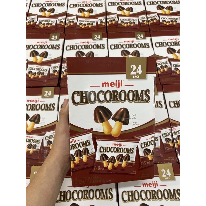 Bánh nấm Meiji CHOCOROOMS 510g | Shopee Việt Nam