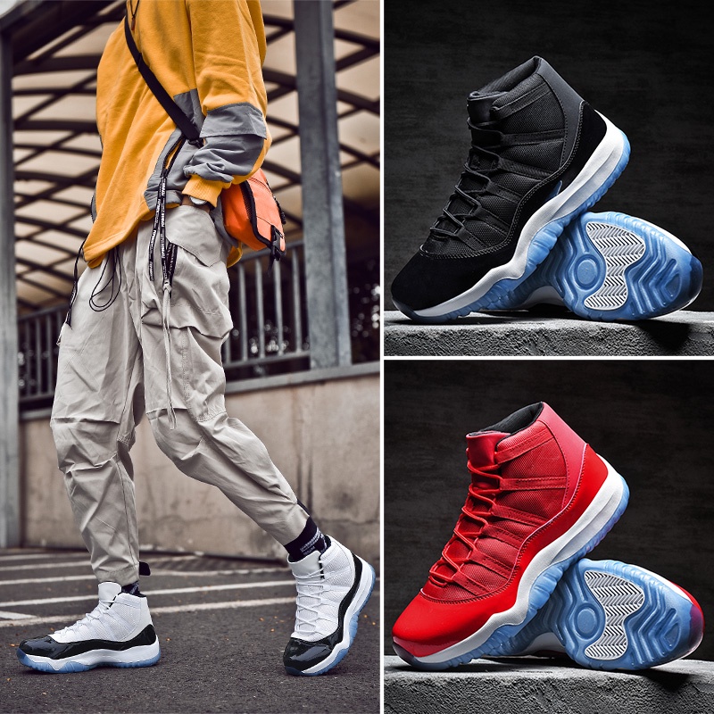 Giày thể thao chơi bóng rổ cổ cao NBA AJ11 size 39-46 thời trang dành cho nam | Shopee Việt Nam