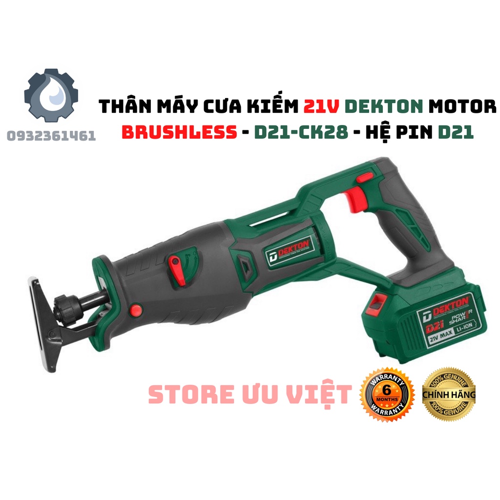 Máy Cưa Kiếm 21V Dekton Motor Brushless D21-CK28 Hệ Pin D21 ( Thân Máy ...