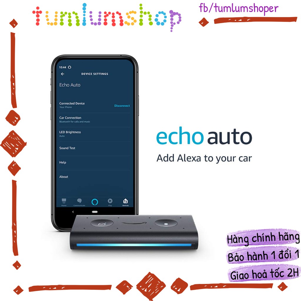 Amazon Echo Auto - Phiên bản Echo Dot Alexa dành cho ô tô | Shopee Việt Nam