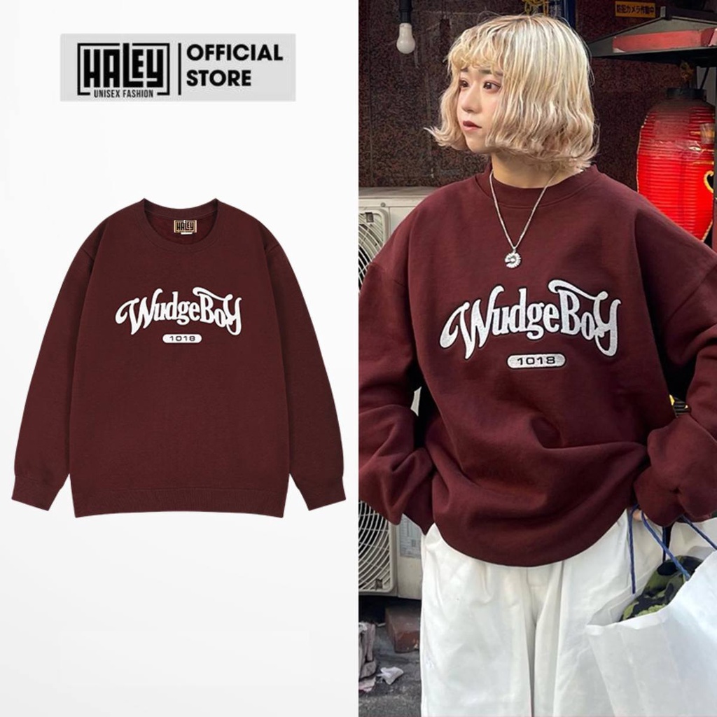 Áo Sweater HALEY mã HS01 WUDGE BOY Nam Nữ Unisex Dài Tay Phong Cách Hàn ...