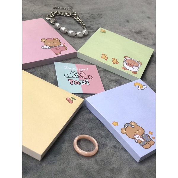 [T1021] GIẤY NOTE MÀU PASTEL HÌNH CUTE | Shopee Việt Nam