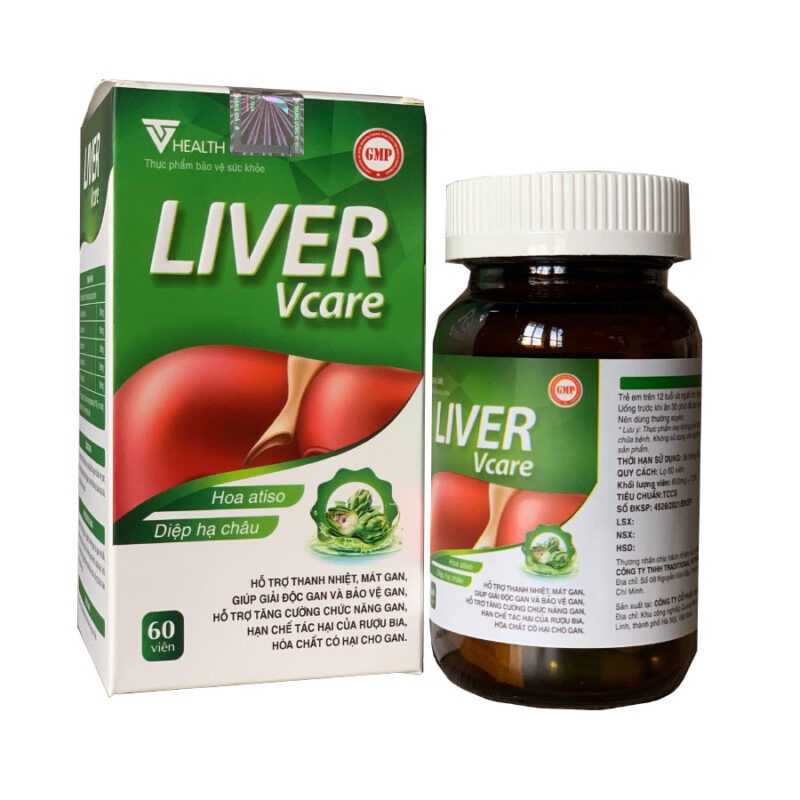 Giải độc gan Liver Vcare hỗ trợ hạ men gan(Hộp 60 viên) - Nhà thuốc ...