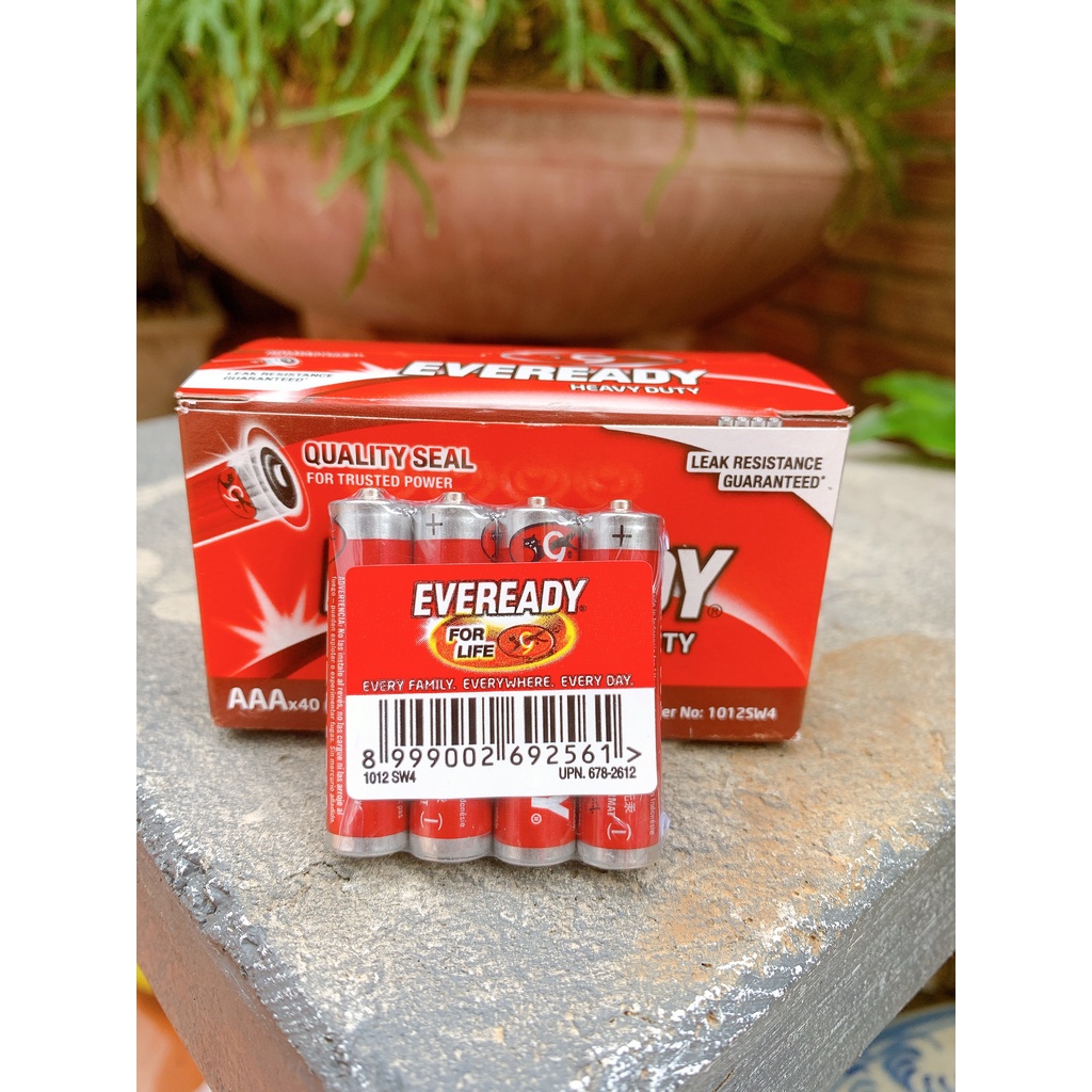 Pin Eveready AAA 1012sw4 vỉ 4 viên chính hãng | Shopee Việt Nam