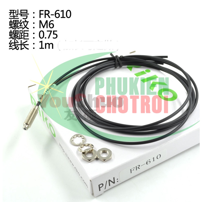 Cảm biến quang điện Riko FR-610 (Ren M6 dây quang 1 mét) | Shopee Việt Nam