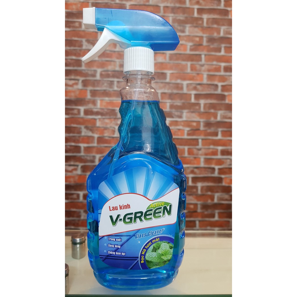 [CÔNG NGHỆ XANH] Nước lau kính V-Green 620ml, CAN 4 kg ISO 14001:2015 | Shopee Việt Nam