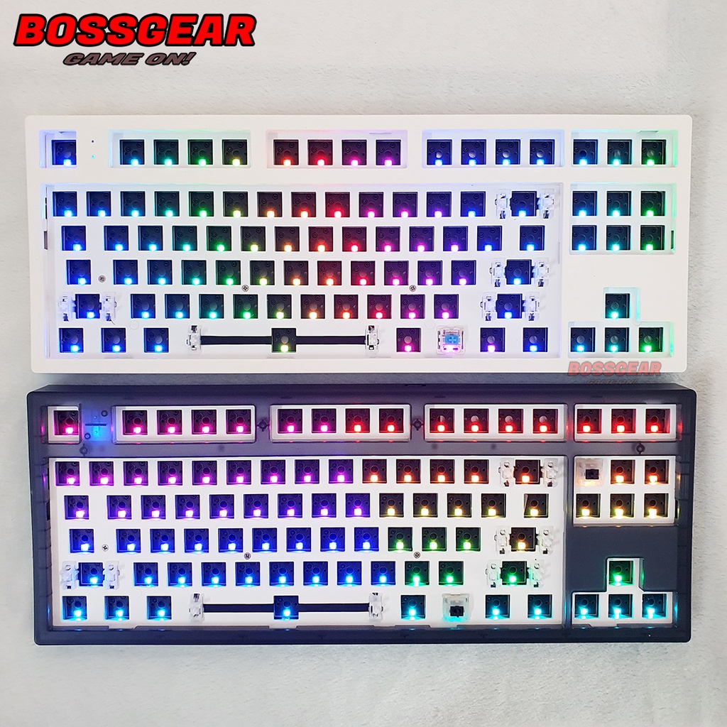 KIT Custom bàn phím cơ FL MK870 3 Modes Mạch Xuôi LED RGB Chính hãng ( hotswap Blue tooth, 2 ...